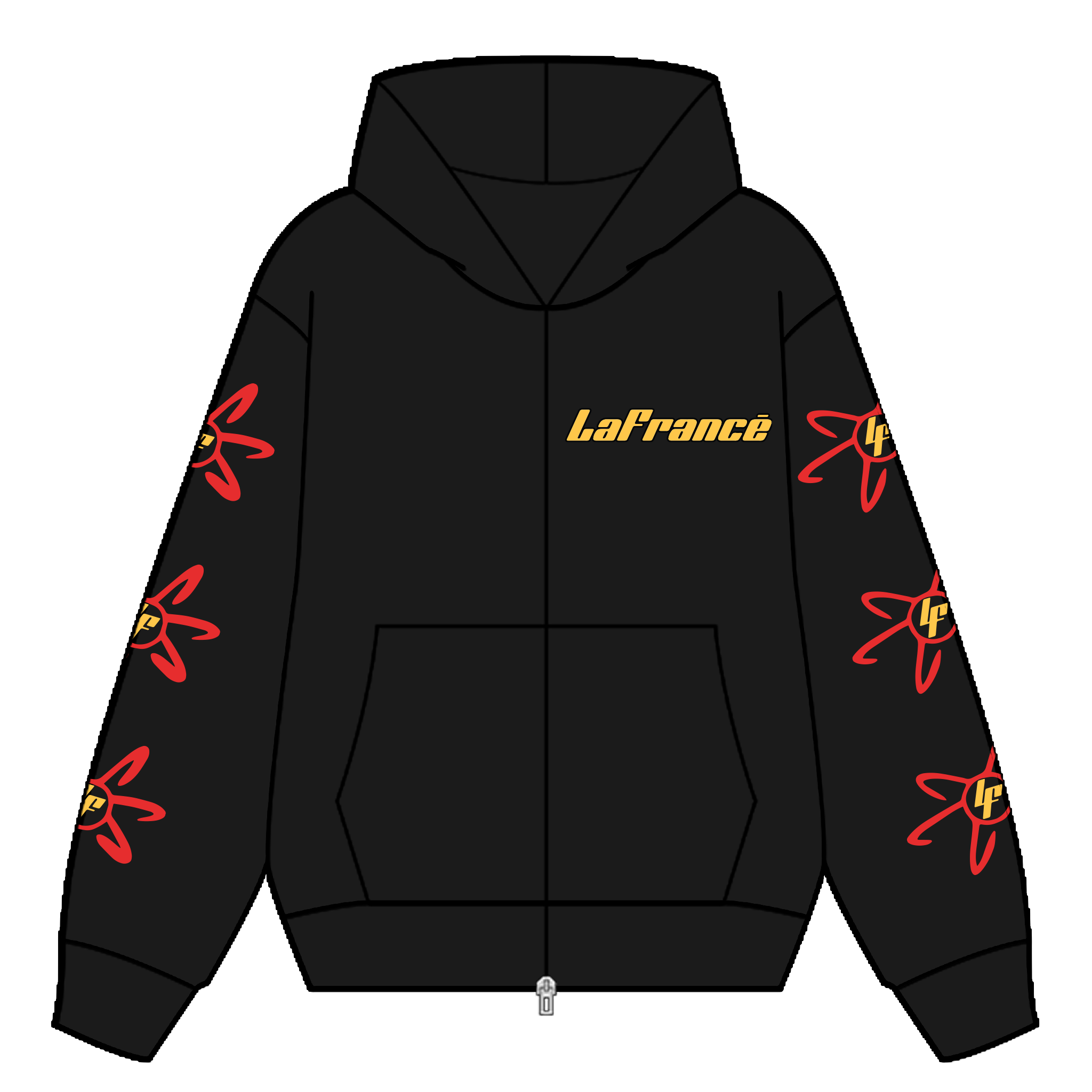 Alien Atom Black Full Zip Up – LaFrancé