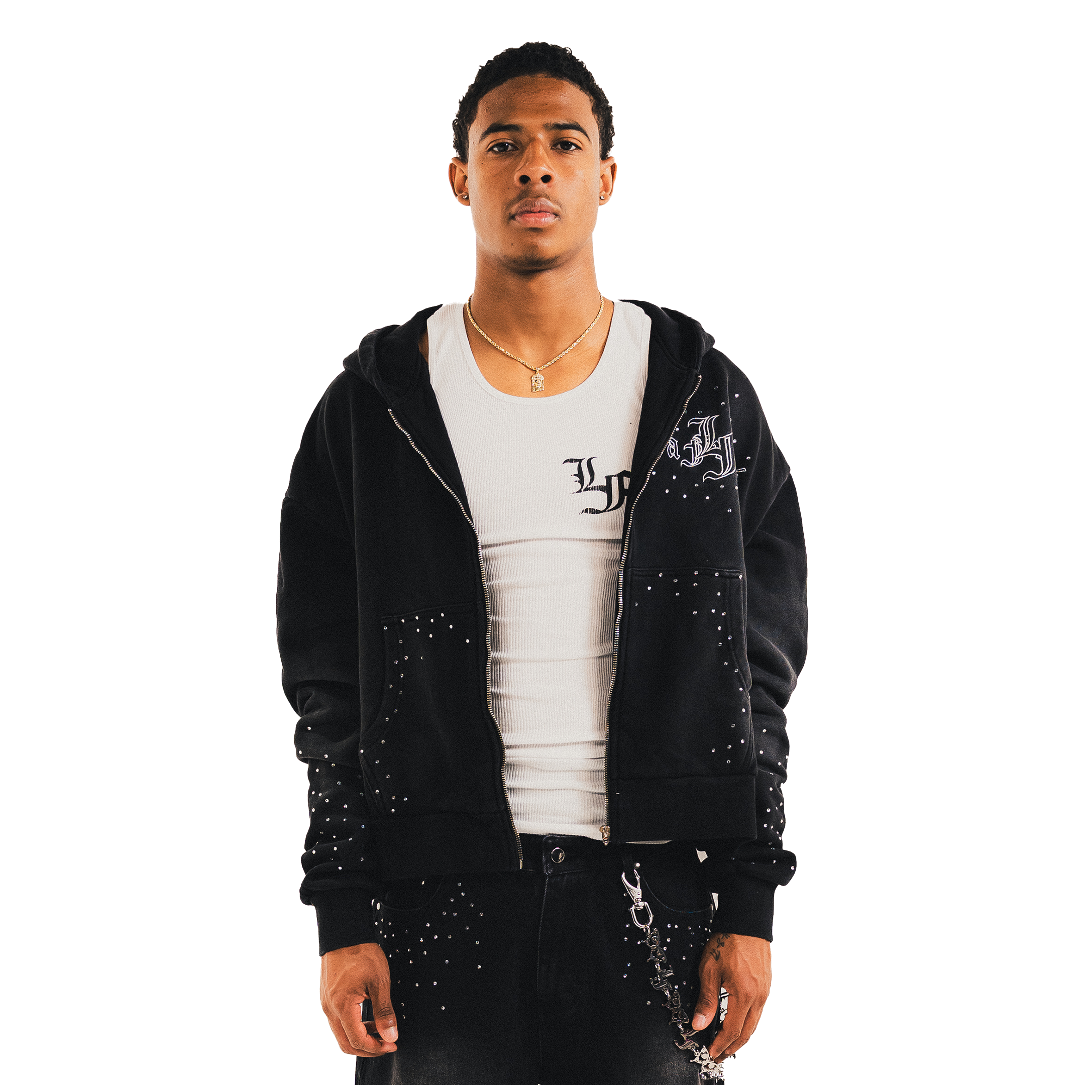 Black Rhinestone Jacket – LaFrancé